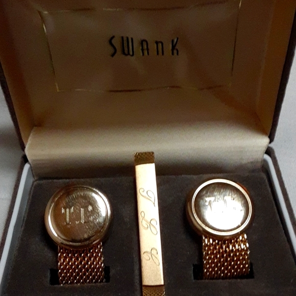 SWANK | Accessories | Vintage Monogrammed Swank Cufflinks And Simmons ...